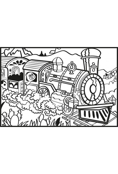 Kumtoys Kadife Boyama Tren