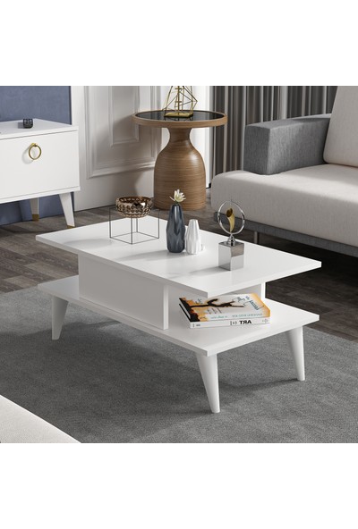 Cantek Beta Orta Sehpa Beyaz