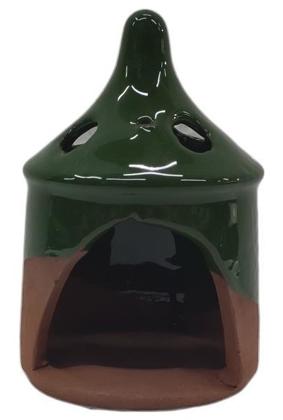 Mogan Çömlekçilik Toprak El Yapımı Yeşil Sırlı Tütsülük Mogan Çömlekçilik Toprak El Yapımı Yeşil Sırlı Tütsülük