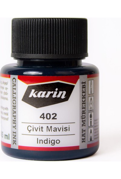 Karin Hat Mürekkebi 45 ml Çivit Mavisi