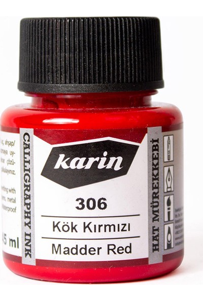 Karin Hat Mürekkebi 45 ml Kök Kırmızı
