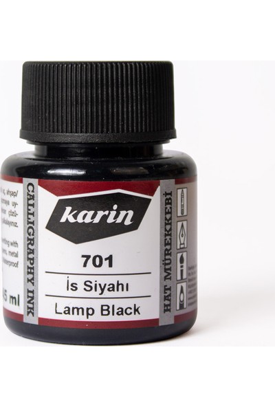 Karin Hat Mürekkebi 45 ml Siyah