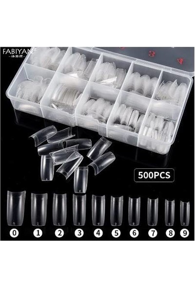 Tips Protez Tırnak 500'LÜ - Şeffaf Tips Protez Tırnak 500'LÜ - Şeffaf