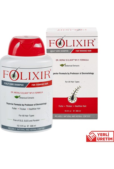 Folixir Şampuan Saç Dökülmesine Karşı 300Ml