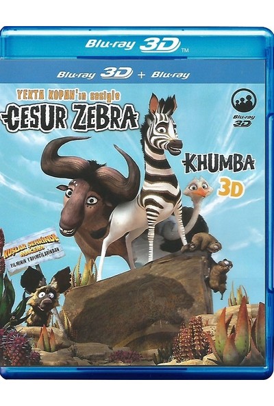 Cesur Zebra (Khumba) 3D Blu-Ray Cesur Zebra (Khumba) 3D Blu-Ray