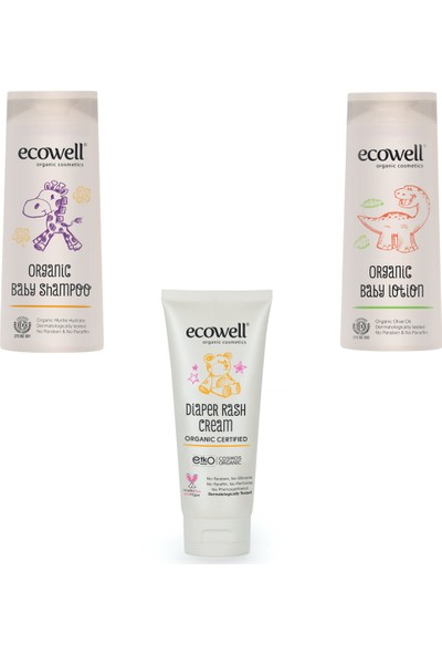 Ecowell Organik Bebek Bakımı Set