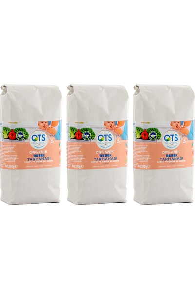 Ots Organik Bebek Tarhanası 500 gr 3'lü Set Ots Organik Bebek Tarhanası 500 gr 3'lü Set
