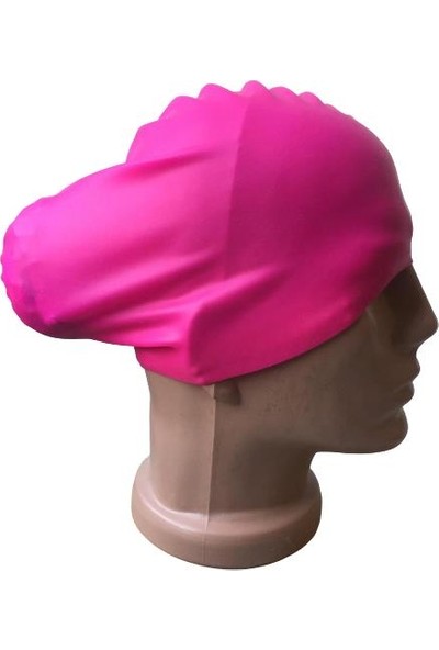 Dry Uzun Saçlı Kullanıcılar İçin Silikon Havuz Deniz Yüzücü Bonesi