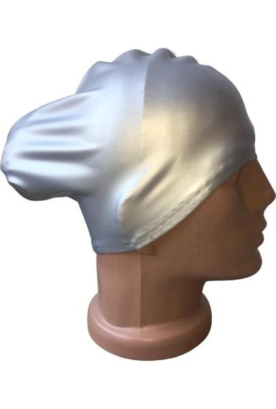 Dry Uzun Saçlı Kullanıcılar İçin Silikon Havuz Deniz Yüzücü Bonesi