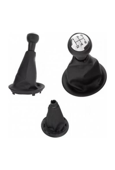 Vts Körük Citroen Berlingo Vites Körüğü + Spor Vites Topuzu Siyah Dikiş Körük + Vites Topuzu