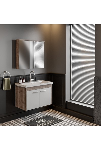 Belinza River Banyo Dolabı Takımı 80 cm