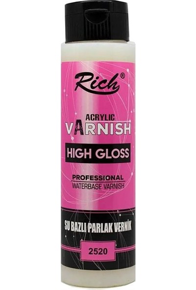 Rich Parlak Vernik Su Bazlı High Gloss 500 cc