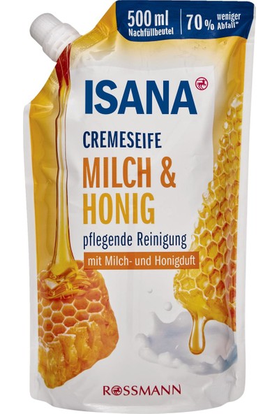 Isana Yedek Sıvı Sabun Ballı ve Sütlü