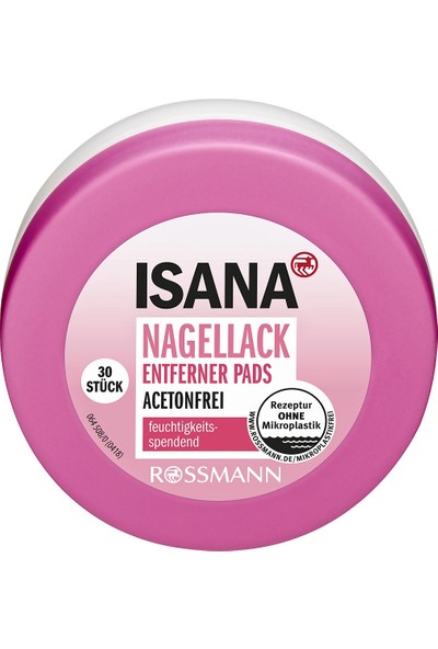 Isana Asetonsuz Oje Çıkarıcı Ped 30'lu