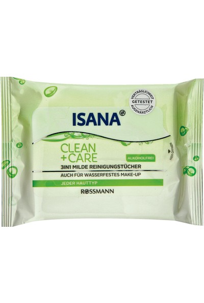 Isana Cilt Yüz Temizleme Mendili Seyahat Boy, 3'ü Bir Arada 10'lu Isana Cilt Yüz Temizleme Mendili Seyahat Boy, 3'ü Bir Arada 10'lu