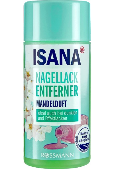 Isana Oje Çıkarıcı Badem Kokulu Koyu Renkli & Ayna Efektli Ojeler Için Ideal 125 ml