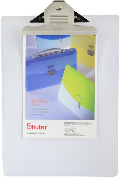 Shuter Sert Sekreterlik A4 Kapaksız Şeffaf Renk S710