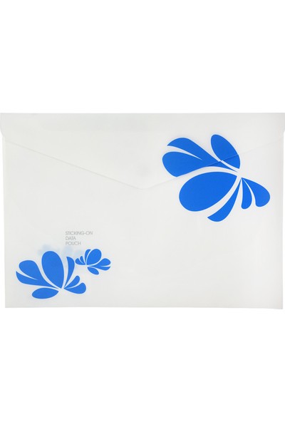 Shuter A4 Çıtçıtlı Dosya Mavi Desen F02
