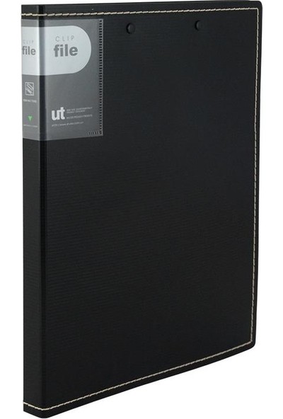 Shuter A4 Pp Kapak Sıkıştırmalı Sunum Dosyası Çift Mekanizmalı Siyah