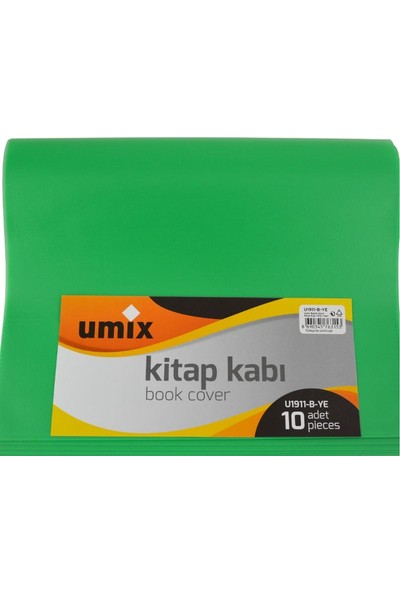 Umix Umıx Bantlı Hazır Kitap Kabı 10'lu Yeşil Umix Umıx Bantlı Hazır Kitap Kabı 10'lu Yeşil