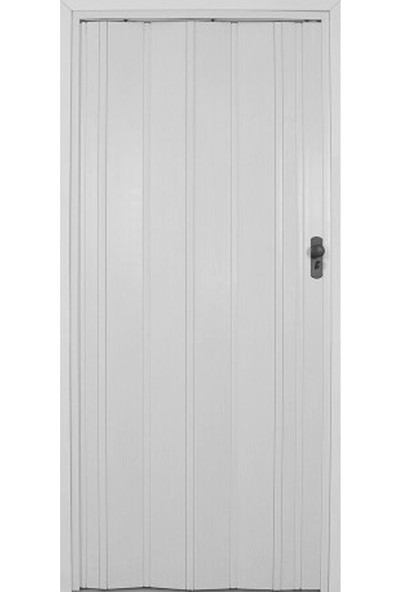 Sarpaş Katlanır Akordiyon Pvc Tek Kapı Camsız 86 x 217 cm Beyaz