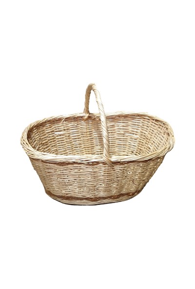 Renklidükkan Hasır Bambu Piknik Sepeti