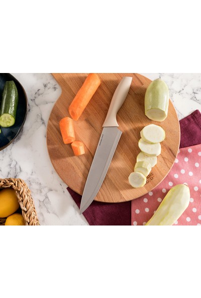 Madame Coco Nancy Şef Bıçağı - Soft Bej Madame Coco Nancy Şef Bıçağı - Soft Bej