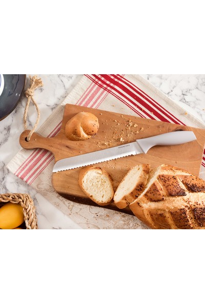Madame Coco Nancy Ekmek Bıçağı - Soft Gri Madame Coco Nancy Ekmek Bıçağı - Soft Gri