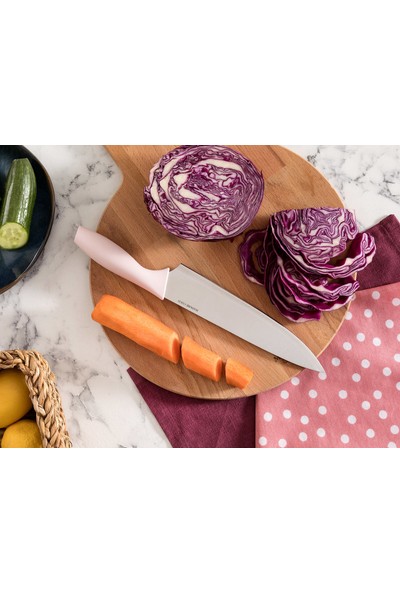 Madame Coco Nancy Şef Bıçağı - Soft Pudra Madame Coco Nancy Şef Bıçağı - Soft Pudra