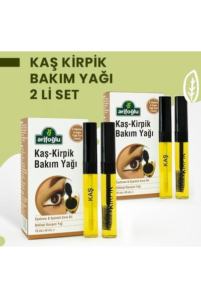 Arifoğlu Kaş Kirpik Bakım Yağı 20 + 20ML 2'li Set Arifoğlu Kaş Kirpik Bakım Yağı 20 + 20ML 2'li Set