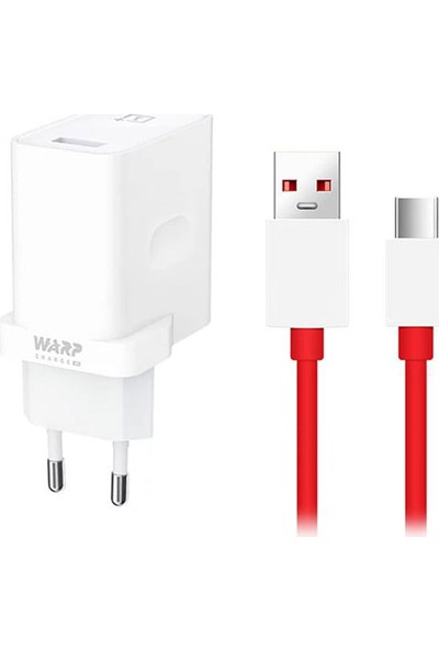 Oneplus Warp Charge 30W Şarj Aleti + Type-C Kablo Oneplus Warp Charge 30W Şarj Aleti + Type-C Kablo