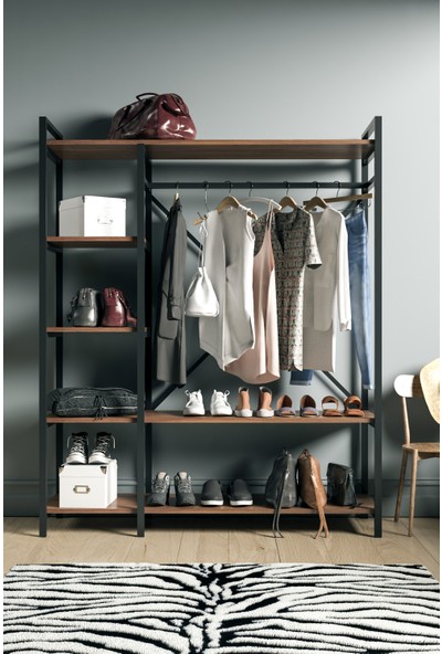 Wood House Beren Portmanto Ceviz