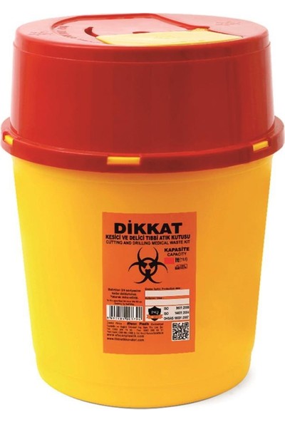 Çelik Pençe 5 Adet Kesici ve Delici Tıbbi Enfekte Atık Kutusu 12 lt Çelik Pençe 5 Adet Kesici ve Delici Tıbbi Enfekte Atık Kutusu 12 lt