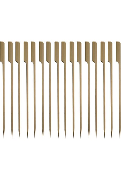 Çelik Pençe Yassı Bambu Çöp Şiş 200 Adet Çelik Pençe Yassı Bambu Çöp Şiş 200 Adet