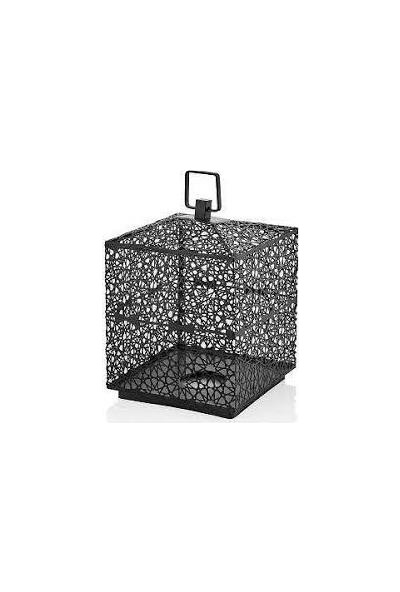 The Mia Metal Işleme Siyah Telkari Fener/lantern DKR0191 The Mia Metal Işleme Siyah Telkari Fener/lantern DKR0191