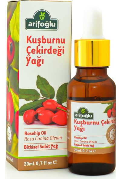 Arifoğlu Kuşburnu Çekirdeği Yağı 20 ml Arifoğlu Kuşburnu Çekirdeği Yağı 20 ml