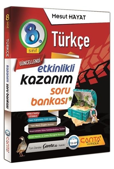 Çanta Yayınları 8.sınıf Türkçe Kazanım Soru Bankası