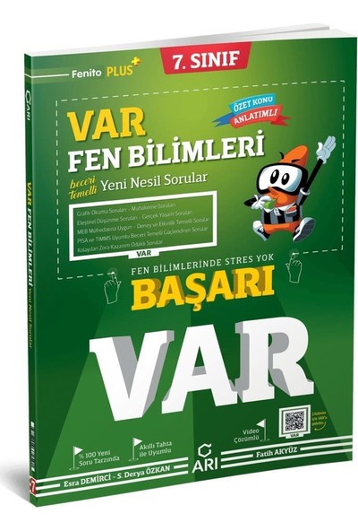 Arı Yayıncılık 7. Sınıf Var Fen Bilimleri Yeni Nesil Soru Bankası