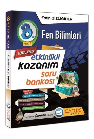 Çanta Yayınları 8. Sınıf Fen Bilimleri Etkinlikli Kazanım Soru Bankası
