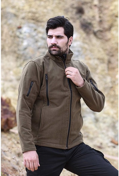 Fiyort Outdoor Haki Su Geçirmez Polar