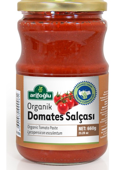 Arifoğlu Organik Domates Salçası 660gr