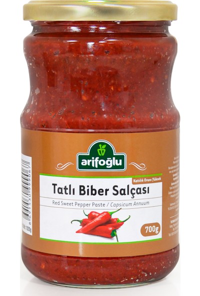 Arifoğlu Tatlı Biber Salçası Geleneksel Antep Yöresi Gün Kurusu 700 gr Arifoğlu Tatlı Biber Salçası Geleneksel Antep Yöresi Gün Kurusu 700 gr