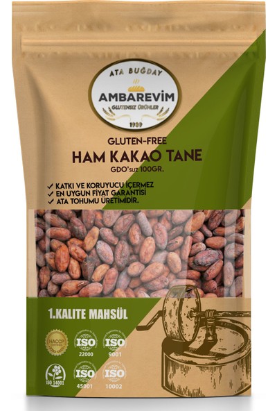 Ambarevim Kakao Tane 100 gr Glutensiz ( Ürün)