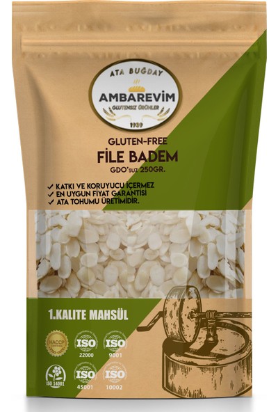 Ambarevim File Badem 250 gr Ambarevim File Badem 250 gr