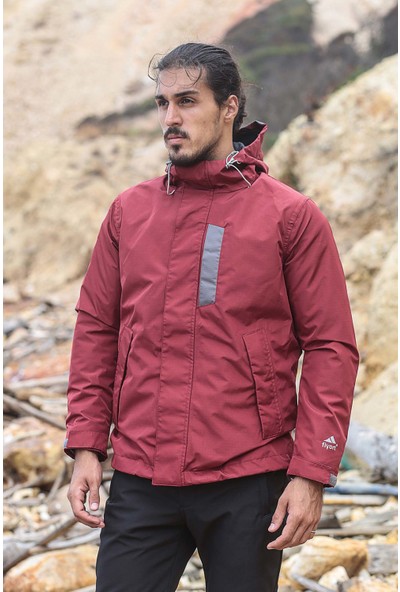 Fiyort Floyen Polarlı Bordo Yağmurluk Fiyort Floyen Polarlı Bordo Yağmurluk