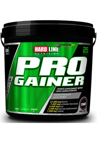 Hardline Nutrition Karbonhidrat Tozu Progainer 5000GR Mass Gainer 3 Aromalı Hardline Nutrition Karbonhidrat Tozu Progainer 5000GR Mass Gainer 3 Aromalı