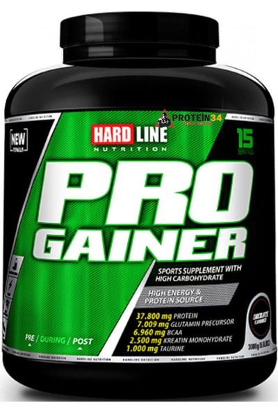 Hardline Nutrition Karbonhidrat Tozu Progainer 3000GR Mass Gainer 3 Aromalı Hardline Nutrition Karbonhidrat Tozu Progainer 3000GR Mass Gainer 3 Aromalı