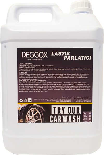 Deggox Lastik Parlatıcı 5 lt