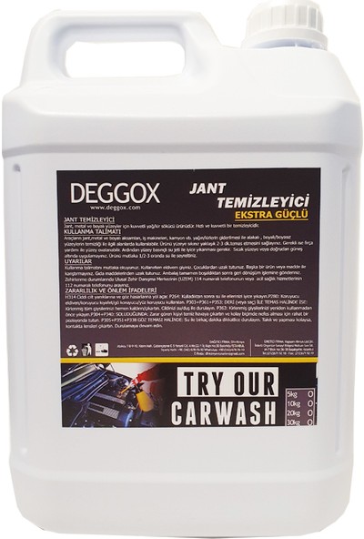 Deggox Jant Temizleyici Alkali Konsantre 5 lt Deggox Jant Temizleyici Alkali Konsantre 5 lt