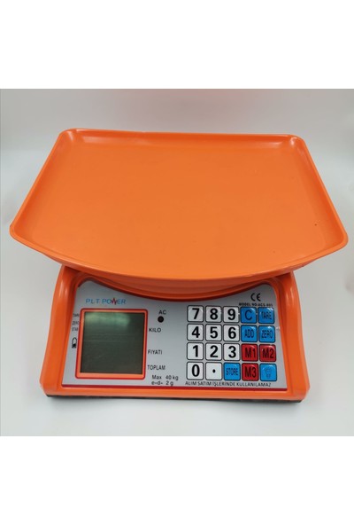 Plt Power Şarjlı Dijital Çift Taraflı Terazi 40 kg